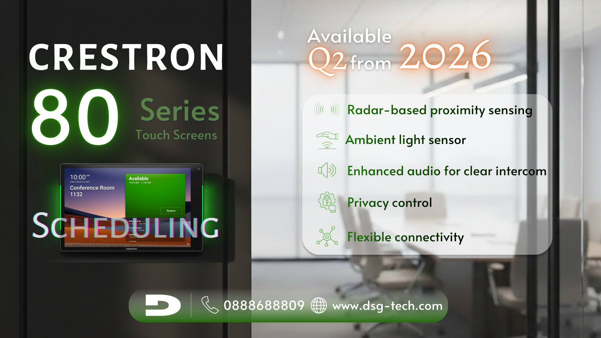 Crestron 80 Series Touch Screens: Điều Khiển Thông Minh Thế Hệ Mới